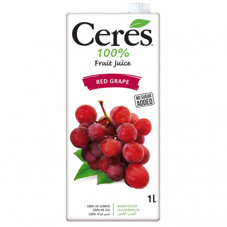 CERES 100 Juice NSA Red Grape 12x1 ltr