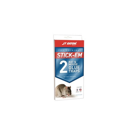 STICK-EM Glue Trap Large Size Rat Mouse 12x2 pc